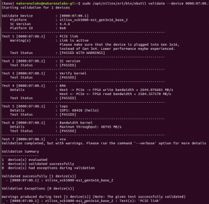 VCK5000 getting started: little tutorial, great acceleration - MakarenaLabs